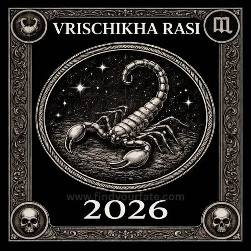 Vrischika Rasi (Scorpio Moon Sign) 2026 Indian Vedic Horoscope ...